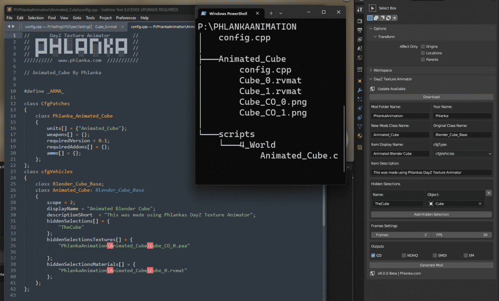 DayZ Texture Animator 1.1.9 - Phlanka